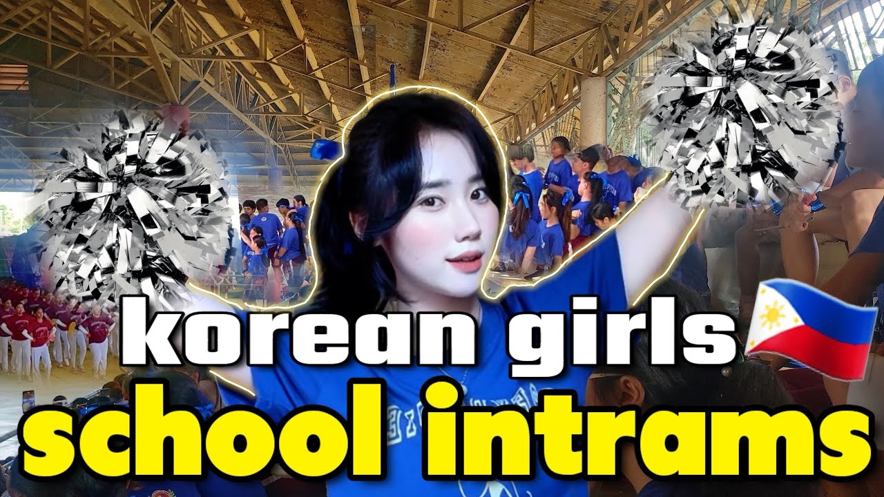 Korean girl experiences intramurals in Philippine school🇵🇭 |yell&mob competition - YouTube