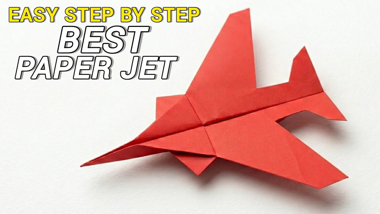 THE EASIEST PAPER AIRPLANE (Easy Paper Jet) - YouTube