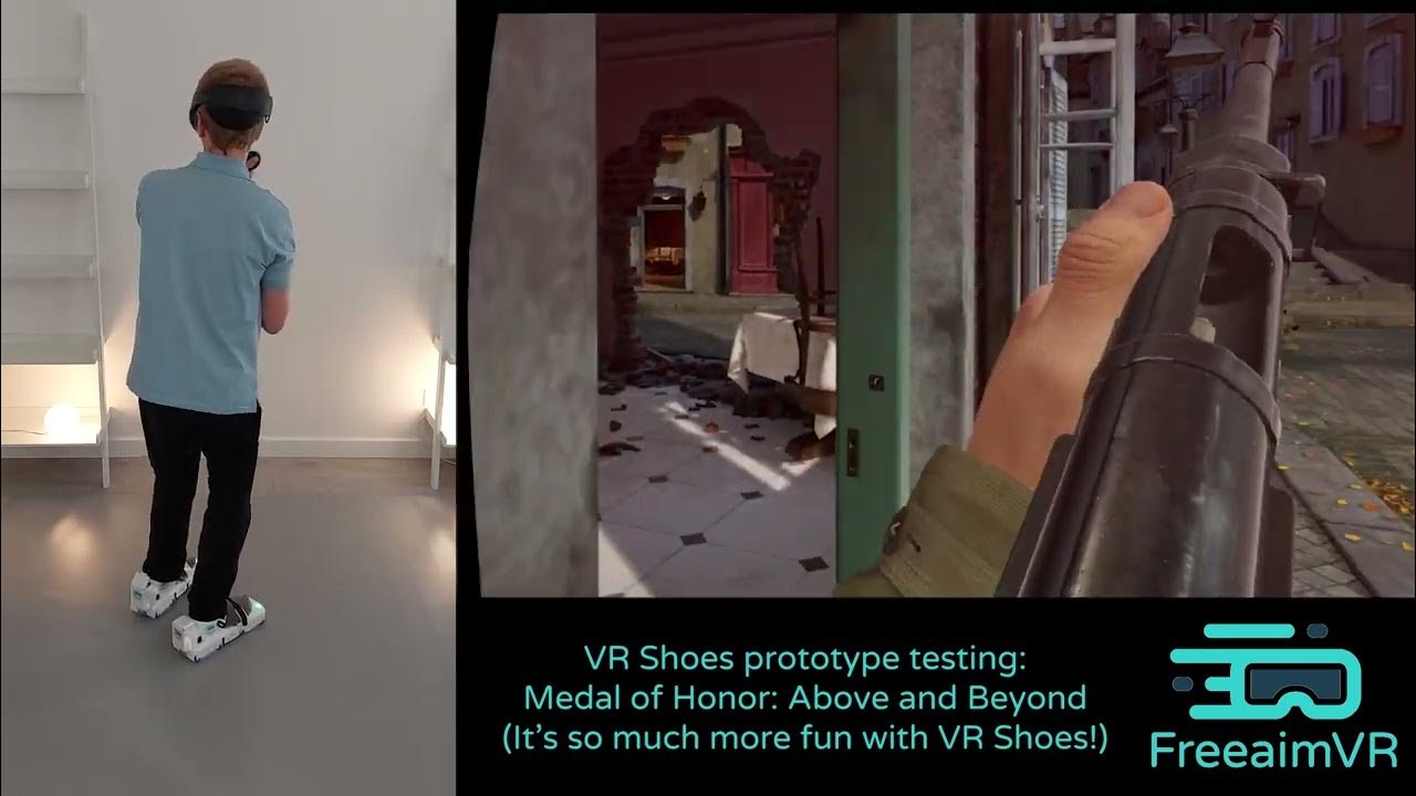 Freeaim VR Shoes: Street fighting in Medal of Honor - YouTube