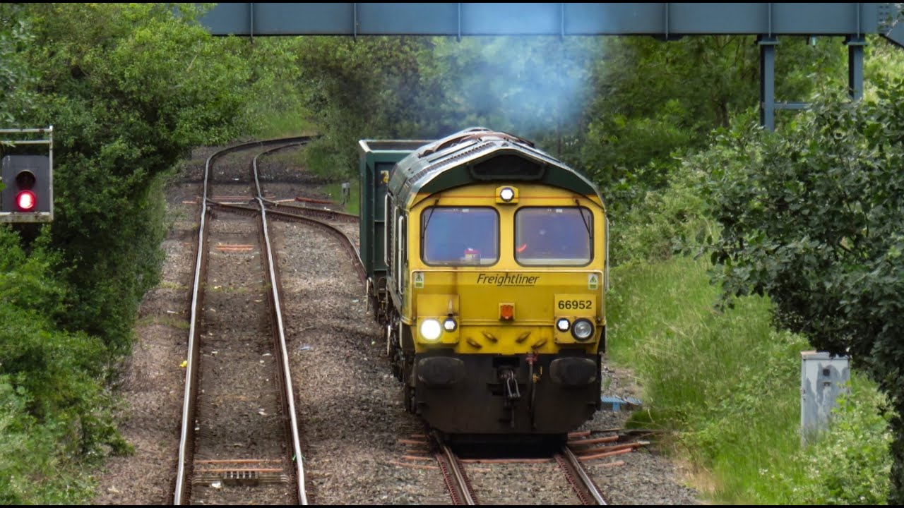 Freightliner Class 66 No. 66952 on 4H68 Guide Bridge Yard - Crewe ...
