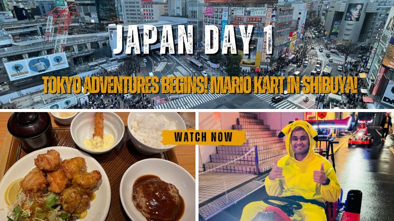 First Day in Tokyo: SIM Cards, Pasmo, and Mario Kart in Shibuya! - YouTube