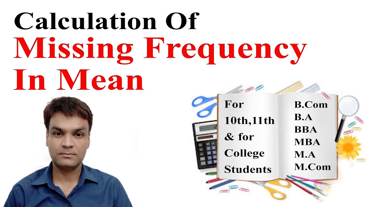 How To Find Missing Frequency When Mean Is Given Statistics Class How To Find Missing Frequency When Mean Is Given Statistics Class