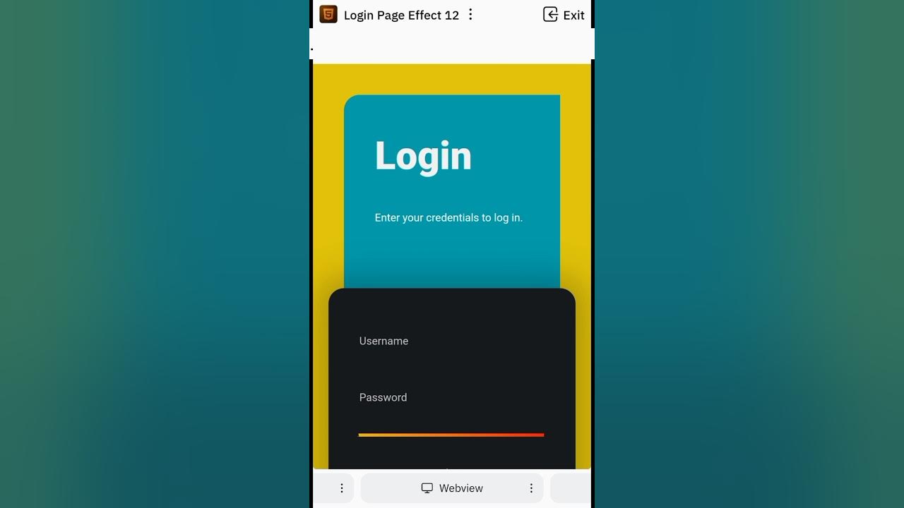 Login Page Effect 12 | Mini Program | Web Suite Mini Program | Web Development Mini Program ...