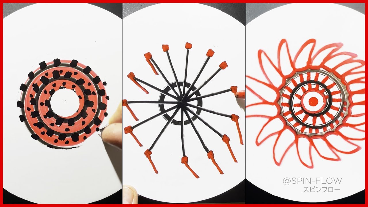 Best of Mesmerizing Spin Art Drawing Animations | No.1 #art #drawing # ...