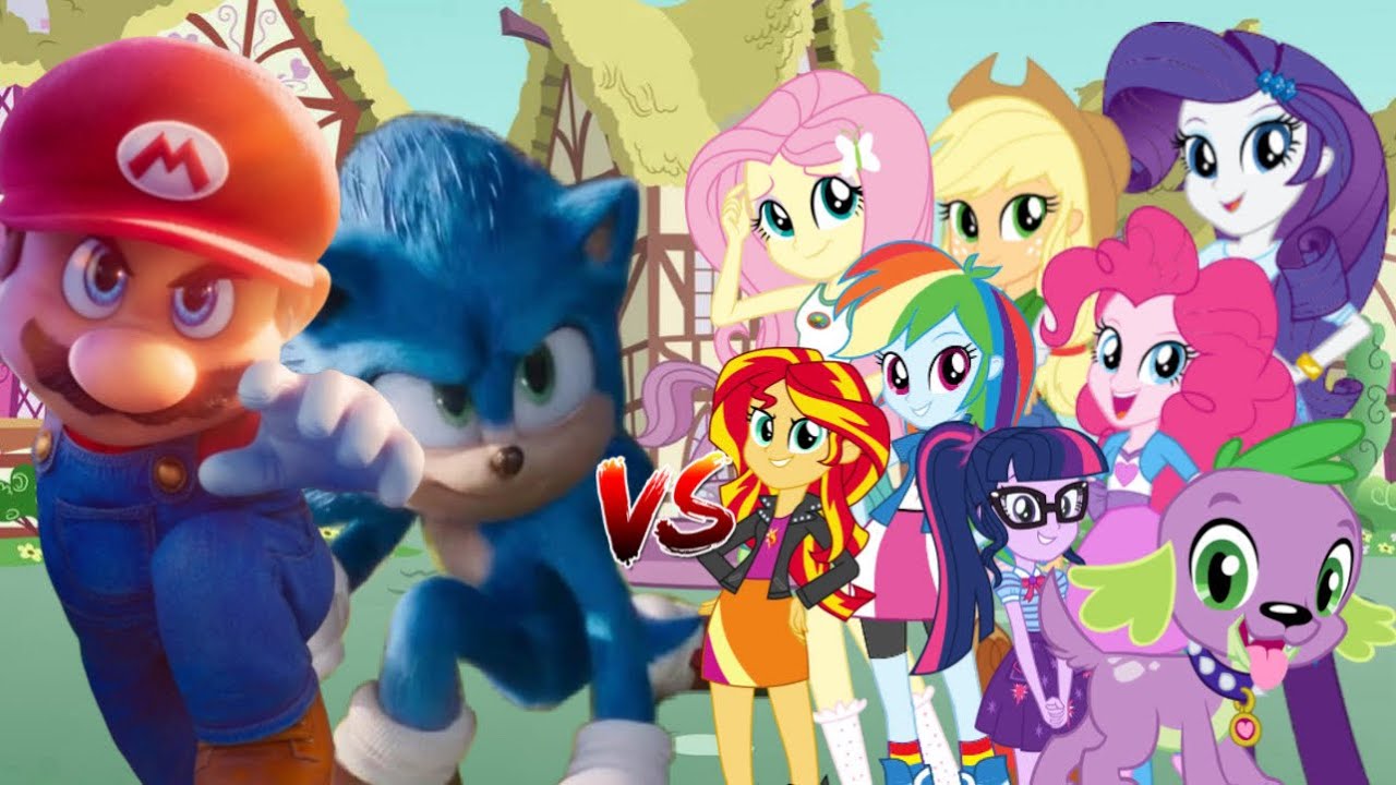 Mario and Sonic vs MLP Equestria Girls - YouTube