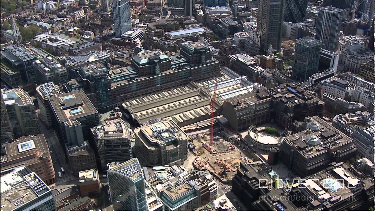 5 Broadgate - Aerial HD Footage - YouTube