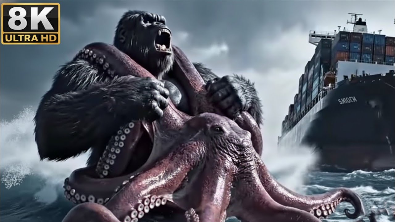 King Kong vs Giant Octopus — Sea King Awakens | Epic Prehistoric Planet ...