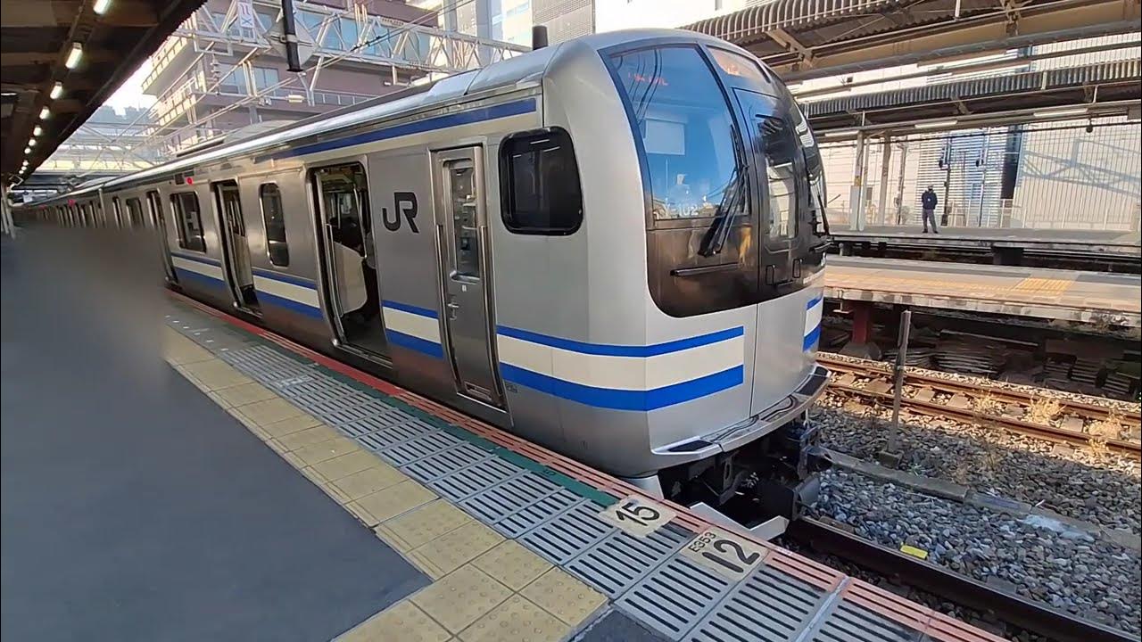 見納めかもE217系Y102編成とY35,編成 - YouTube