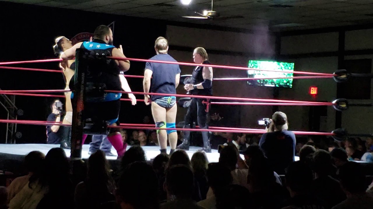 ESW 8.17.19 RJ City and Gregory Iron vs Puf and Gangrel - YouTube