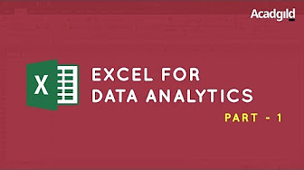 Excel Tutorials for Data Analytics - YouTube