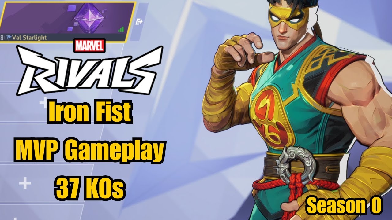 Iron Fist MVP Gameplay | 37 KOs | Marvel Rivals | Season 0 - YouTube