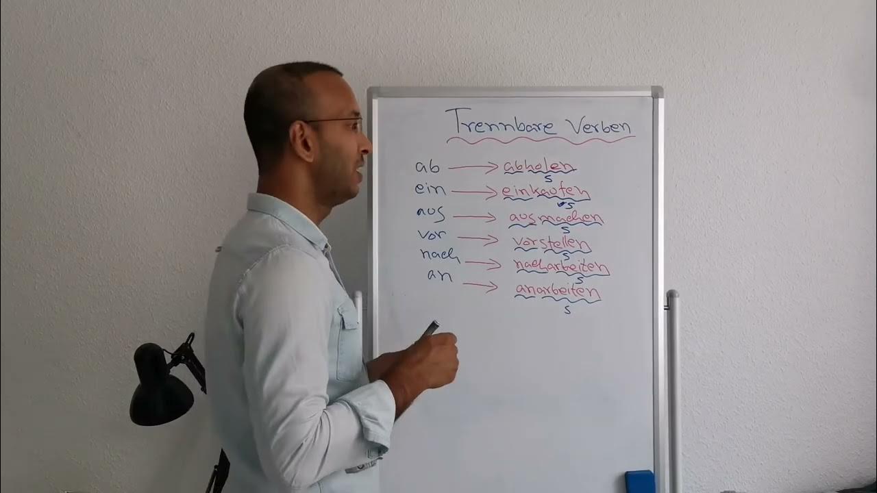 Free German Language - Trennbare Verben (Separable verbs) - 46 - YouTube