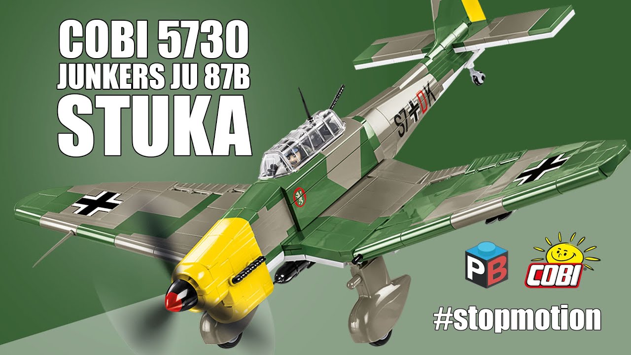 Junkers JU 87B Stuka - German dive bomber from WWII - COBI 5730 - Stop ...
