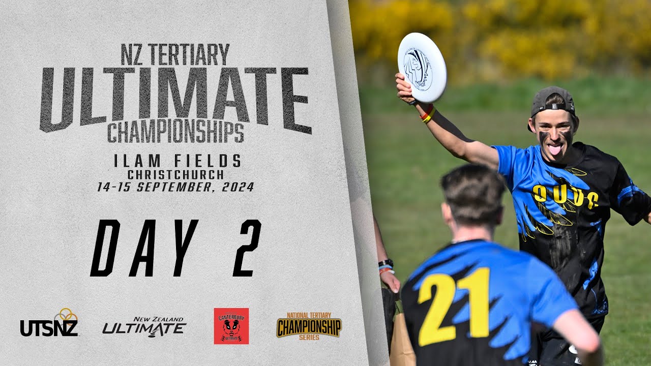 DAY 2 | 2024 NZ Tertiary Ultimate Championships - YouTube