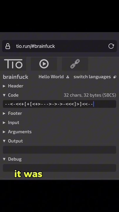 The hardest programming language #programming #subscribe #fyp - YouTube