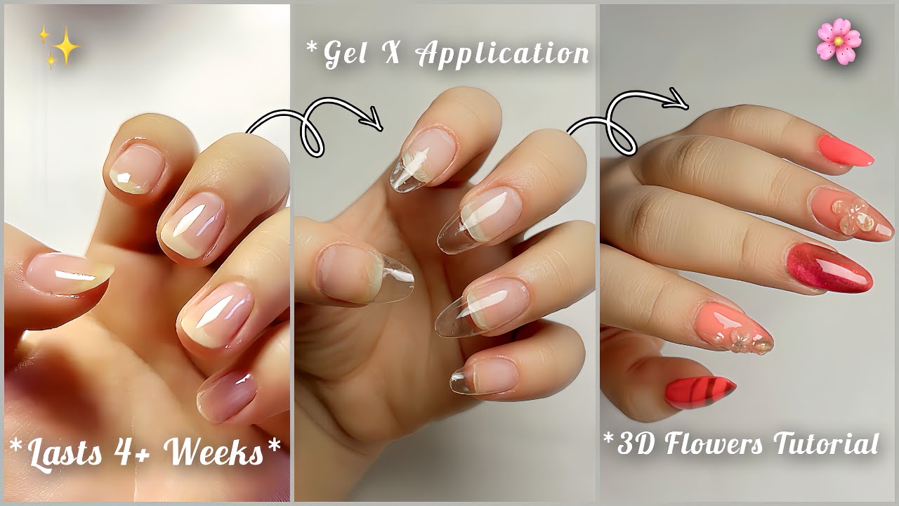 How to do Gel x Nails at Home for Beginners like a Pro! | Gel x Nails ...