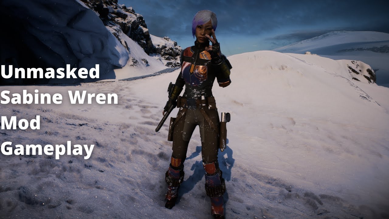 Star Wars Battlefront II - Unmasked Sabine Wren Mod Gameplay (Rebels/Season 3) - YouTube