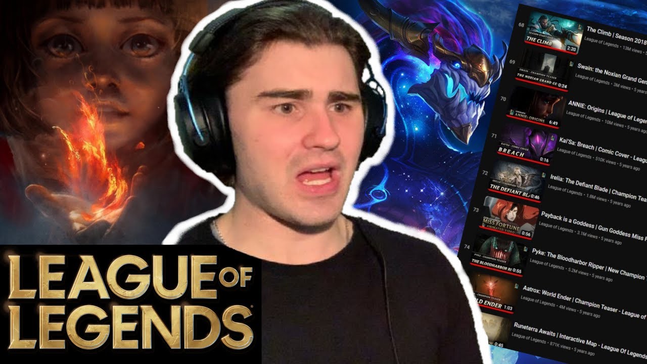 New League Player Watches League of Legends Trailers and Cinematics for ...