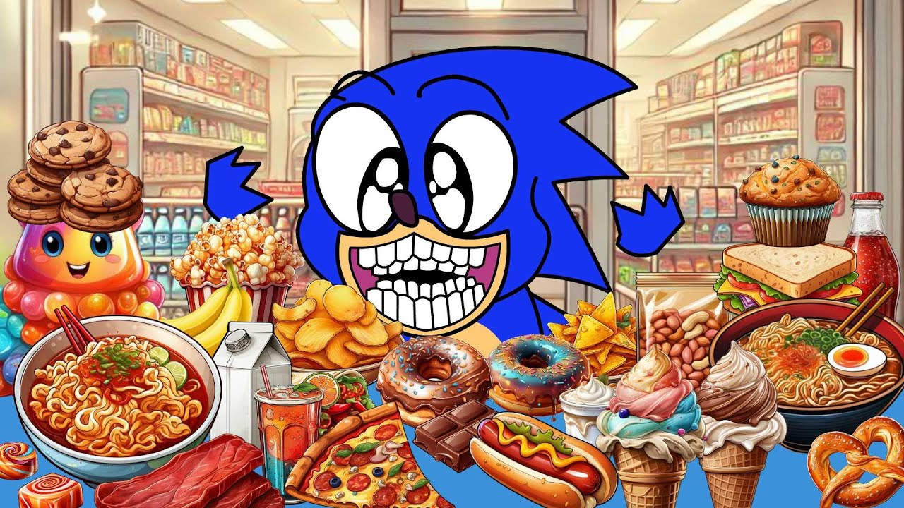 SHIN SONIC TAPES - Convenience Store MUKBANG ANIMATION | Delicious Shin ...