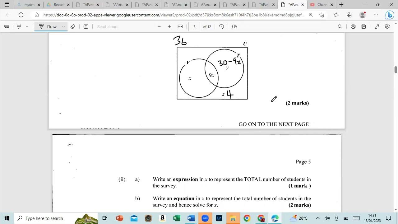 MATHS CXC BROAD TOPICS SOLUTION 2023 - YouTube