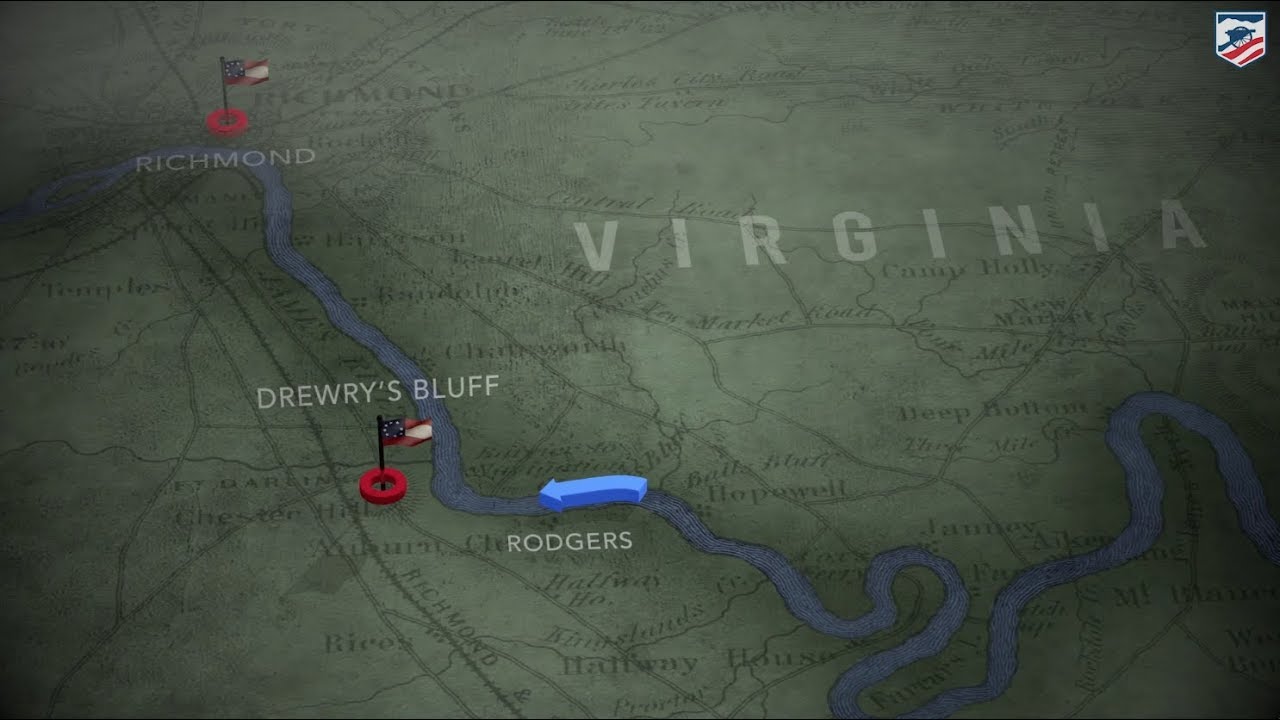 Drewry's Bluff: Richmond Animated Battle Map - YouTube