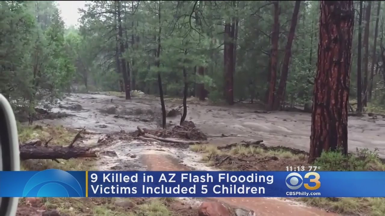 Arizona flash flood kills 9 relatives celebrating birthday - YouTube