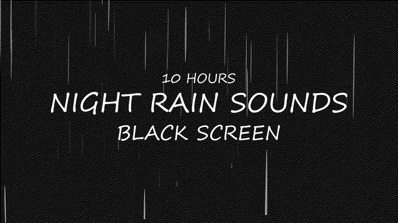 Rain Sounds Black Screen