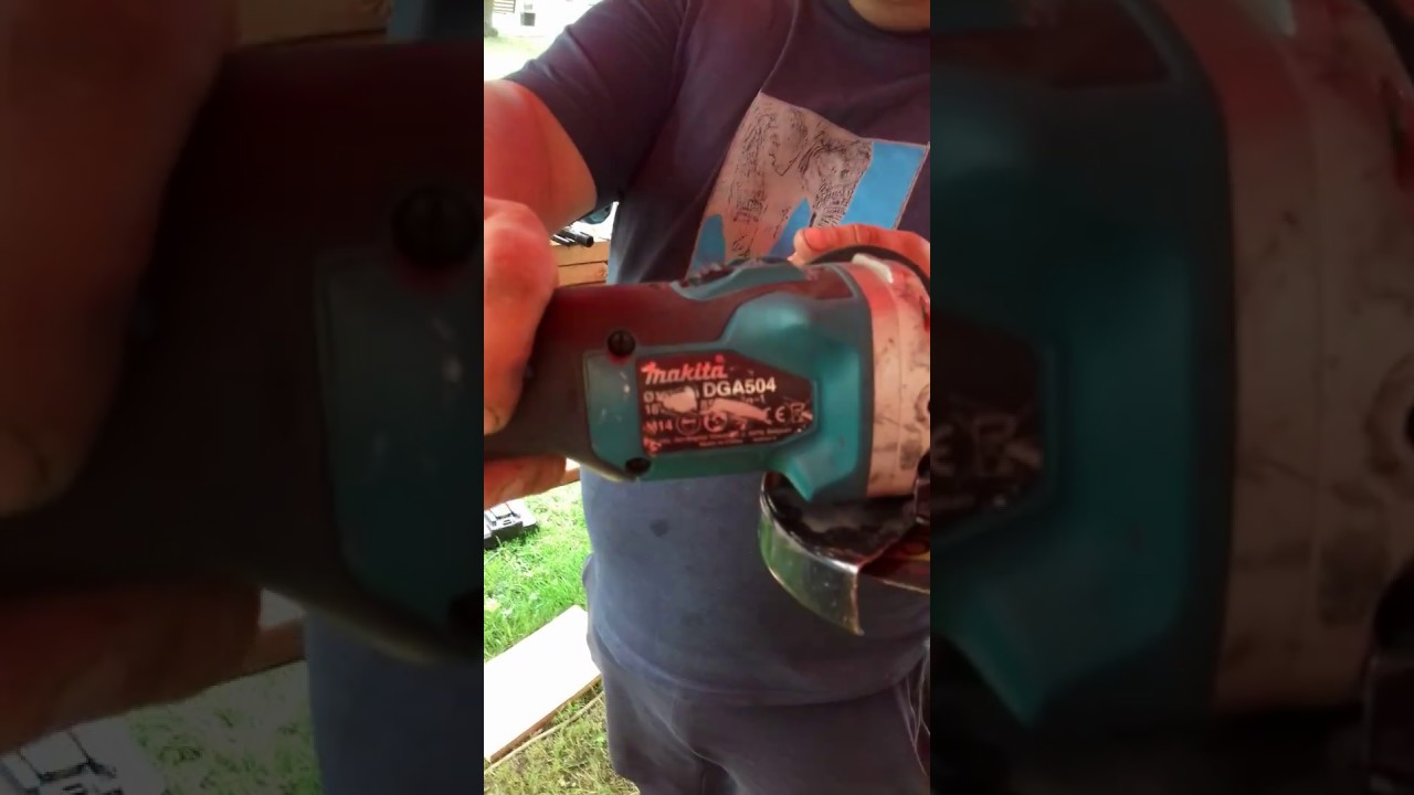 TEST MAKITA DGA504 аккумуляторная болгарка - YouTube