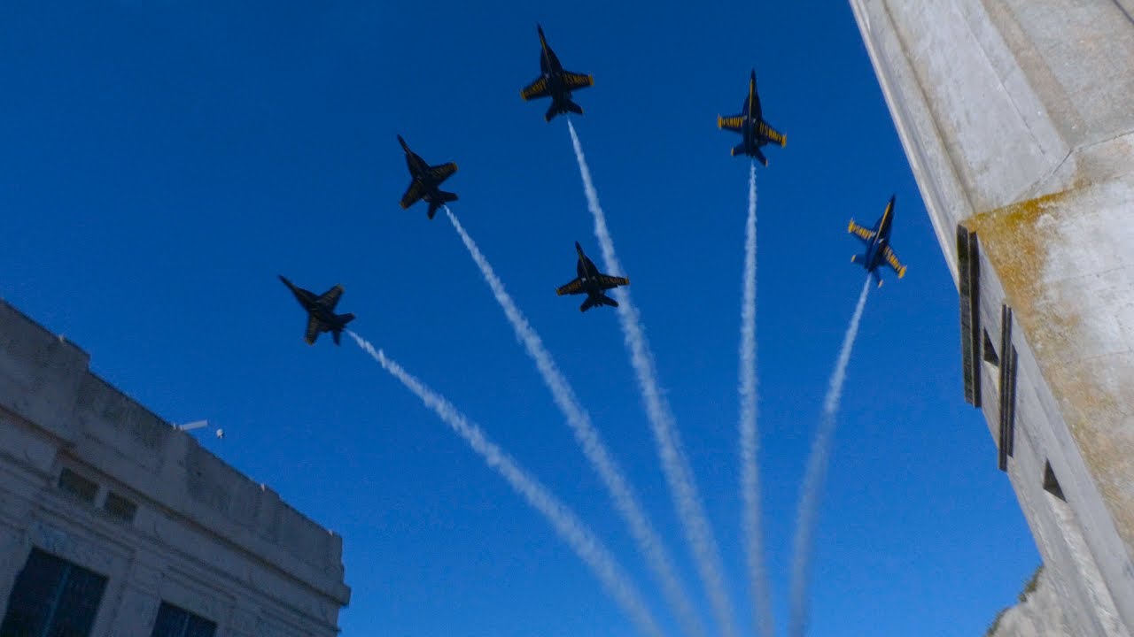 Fleet Week 2023 "under the box" - Blue Angels from Alcatraz - YouTube