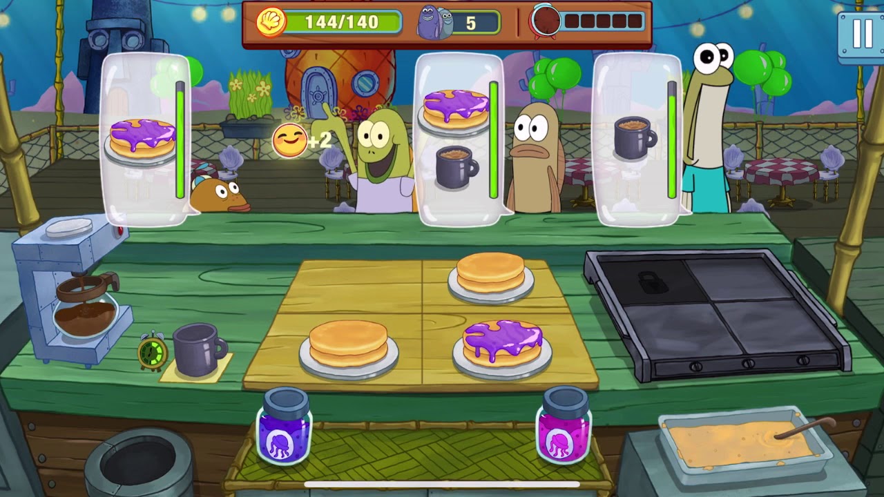 Spongebob Krusty Cook Off - Kids cooking game, earn money, expand - YouTube