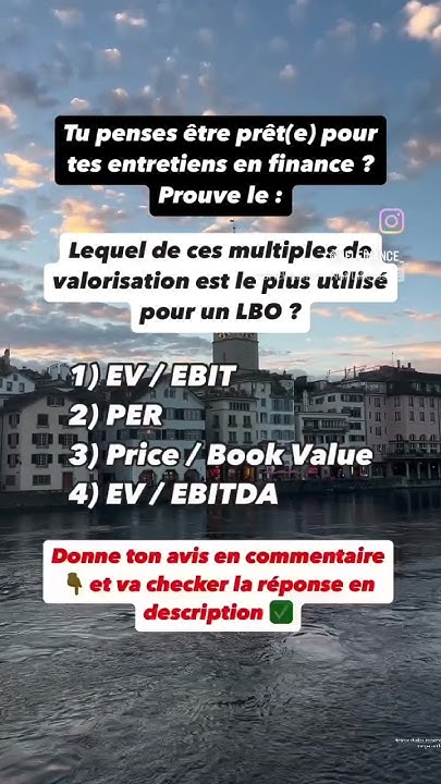 Question technique entretien en finance (LBO) - YouTube