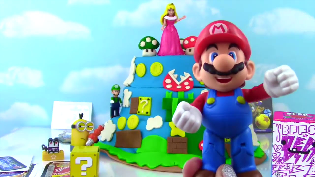 SUPER MARIO Play-Doh Surprise Cake! Kidrobot BFFS! Blind Bags! - YouTube