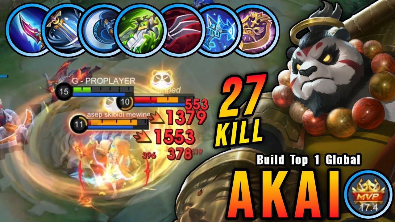 27 Kills!! Akai Brutal Damage Build (PLEASE TRY) - Build Top 1 Global ...