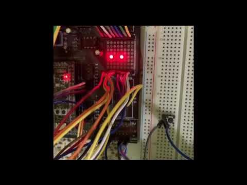 Snake game on Led Matrix - YouTube