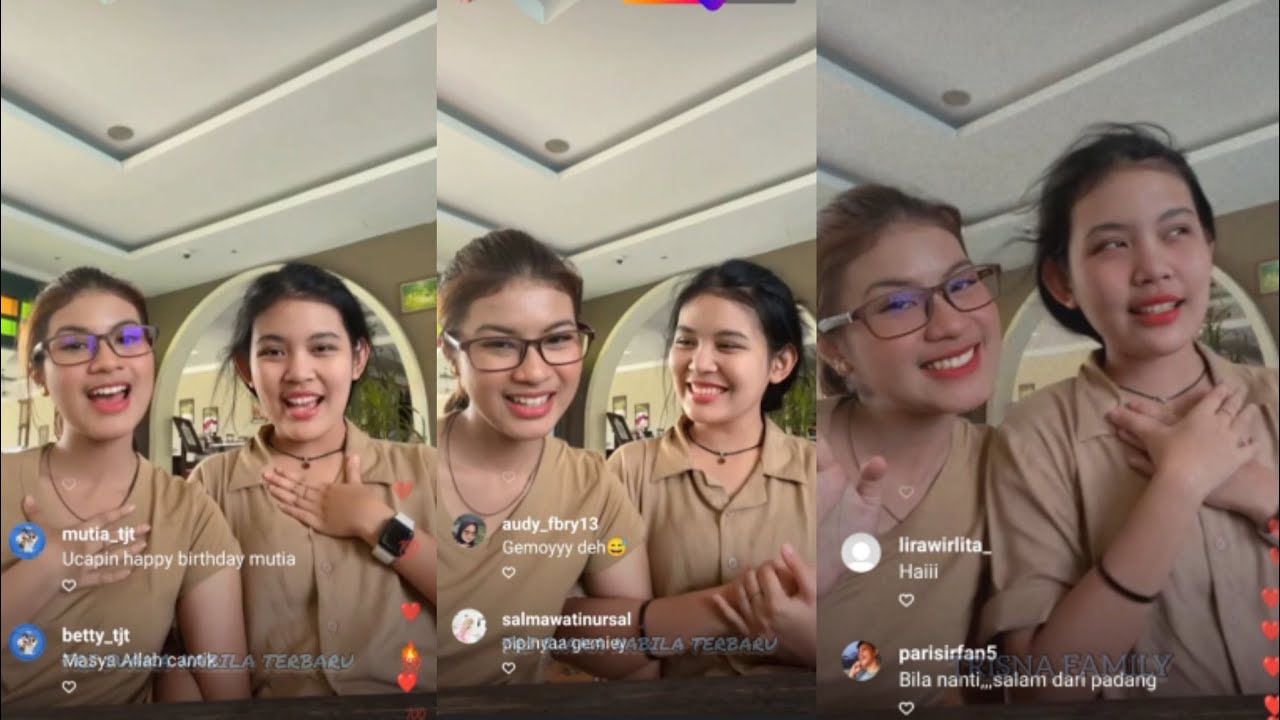 LIVE INSTAGRAM NABILA SAMA DEDEK LAGI DIMANA NIH - YouTube