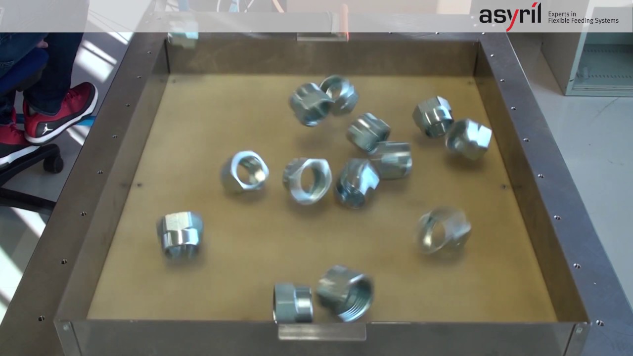 Sure Controls Flexible Feeding by Asyril Asycube 530 nuts flat plate ...