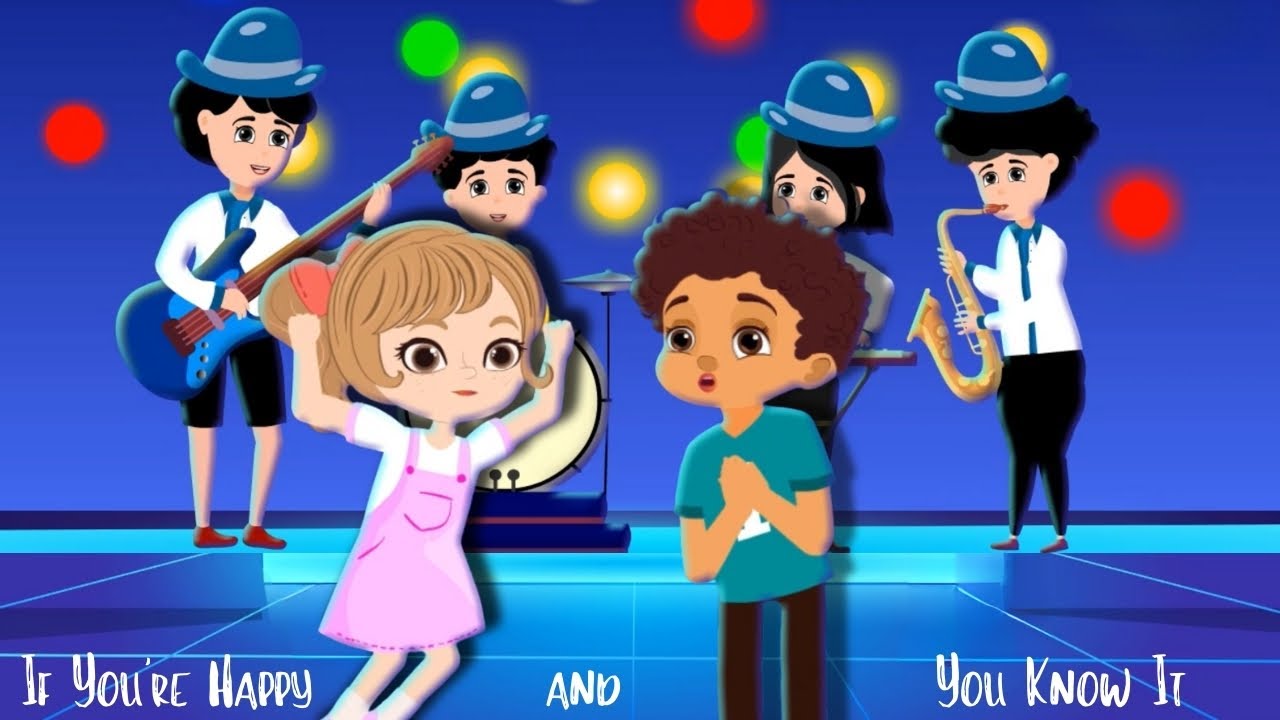If You're Happy and You Know It Song | Nursery Rhymes for Kids| Kids ...