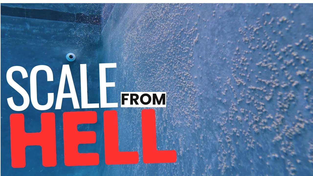 SWIMMING POOL SCALE REMOVAL - YouTube