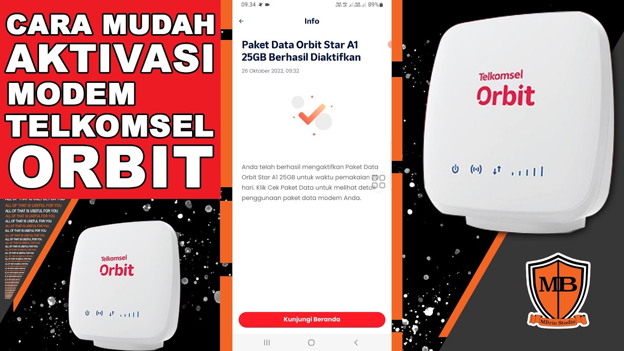 CARA AKTIVASI MODEM TELKOMSEL ORBIT - YouTube