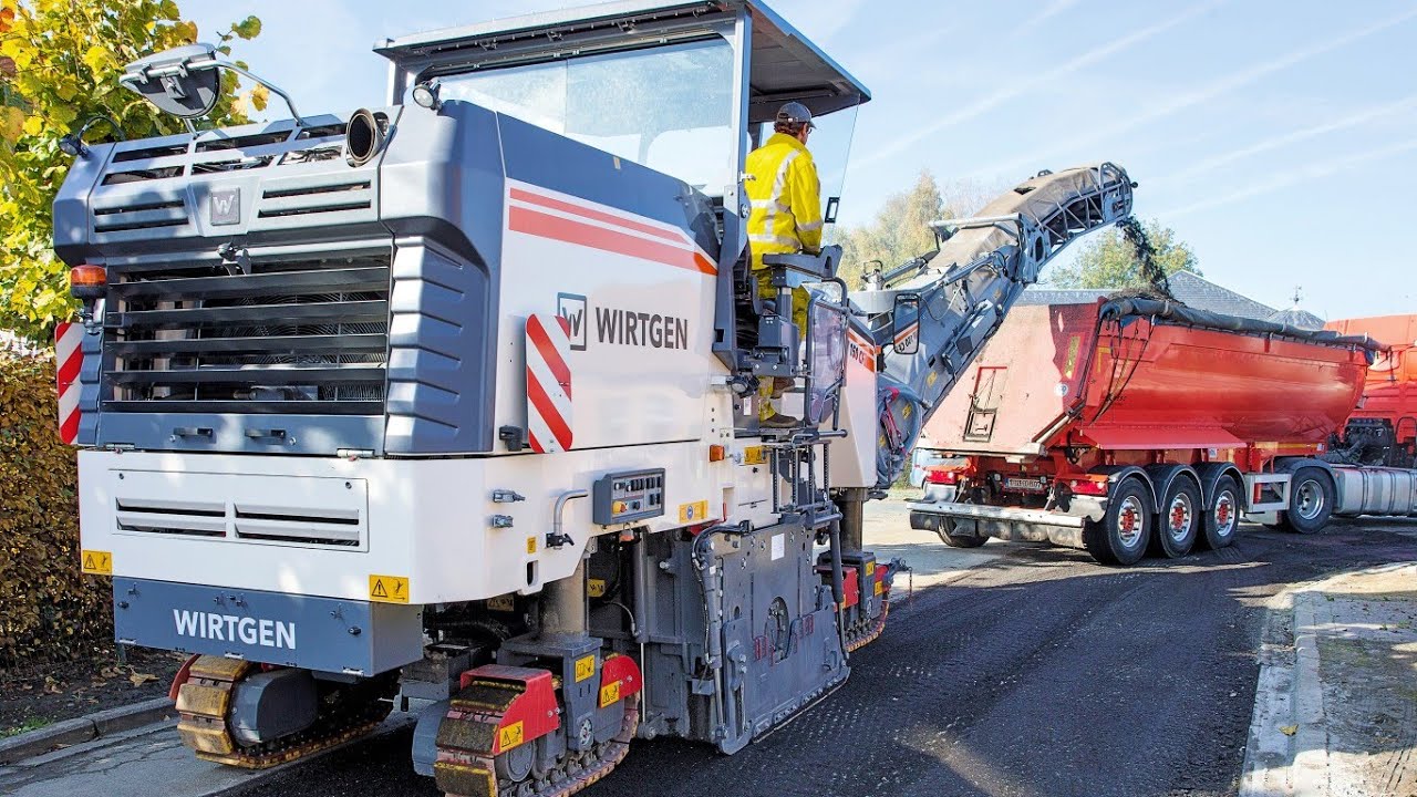 Wirtgen W 150 CF cold milling machine - Operated by OZPAVE - YouTube