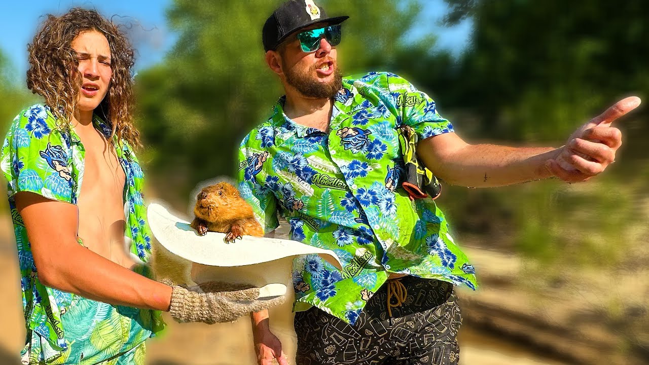 WE RESCUED A BABY BEAVER! +BIG CATFISH!!! - YouTube