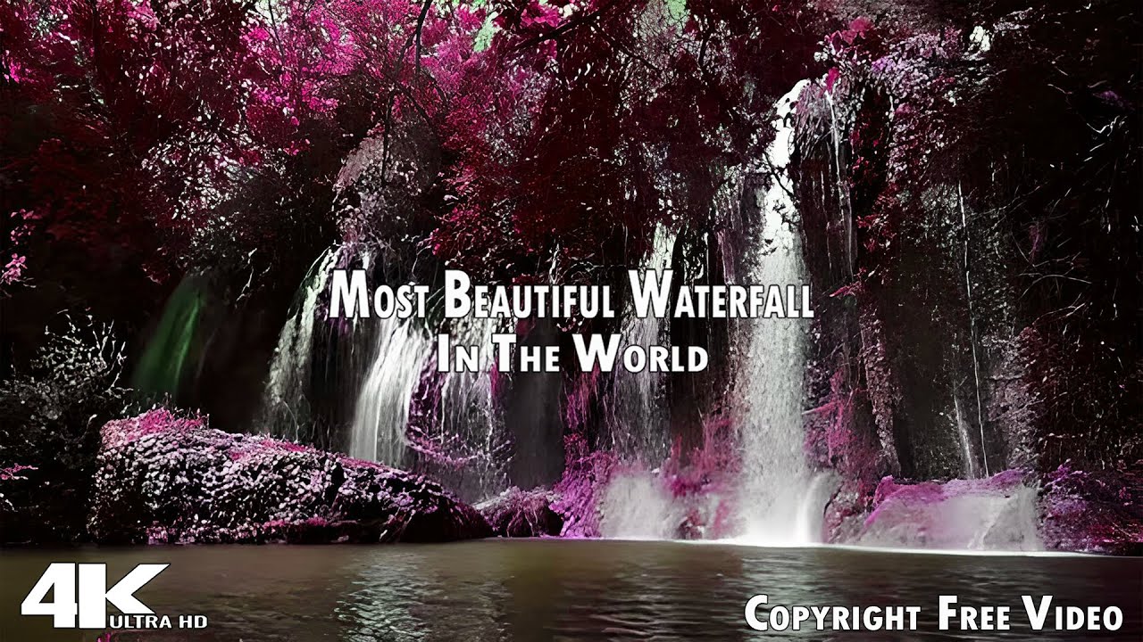 Amazing Waterfall in the world || 4k NATURE Relaxing || Slip Relax ...