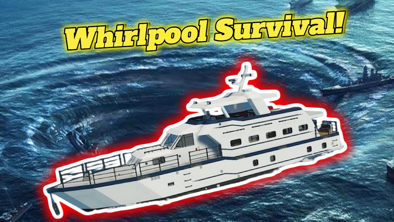 Party Yacht Survives GIANT Whirlpool Storm! || Stormworks SInking Ship ...