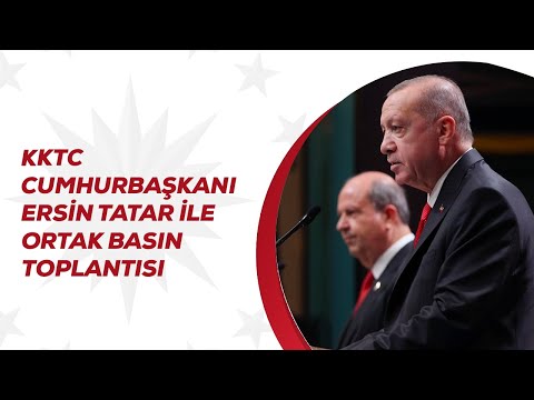 KKTC Cumhurbaşkanı Ersin Tatar ile Ortak Basın Toplantısı