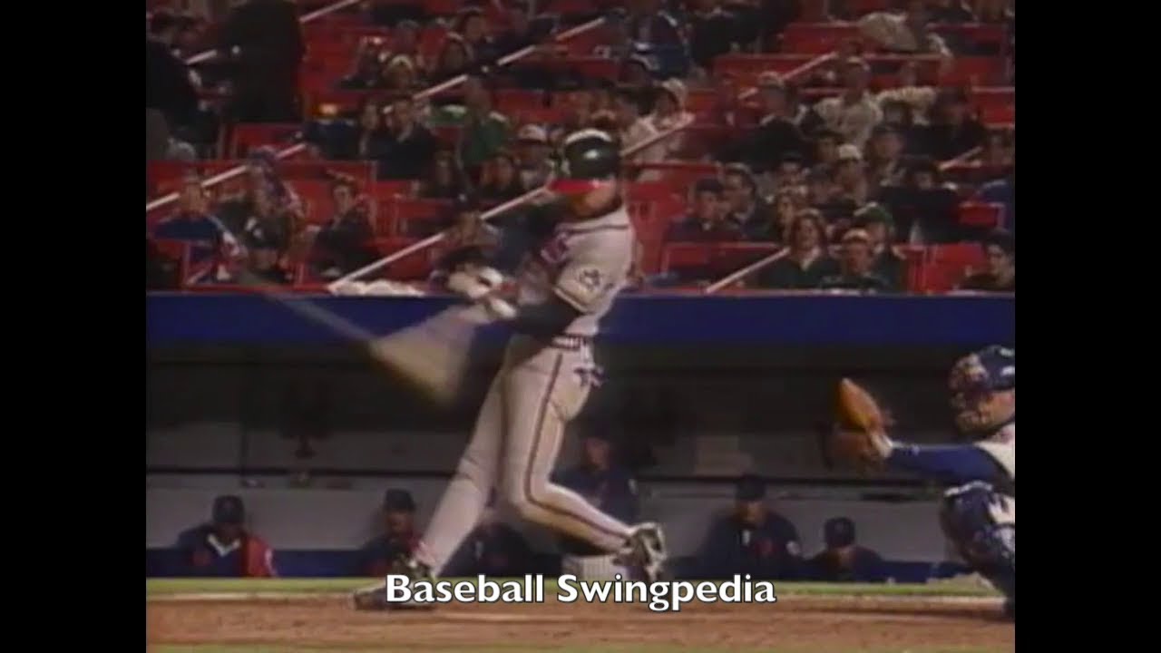 Chipper Jones Home Run Swing Slow Motion 1995-1(#1) - YouTube