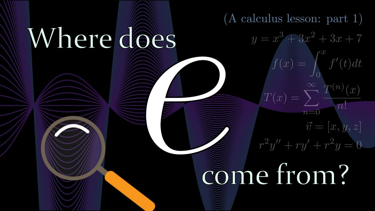 A Calculus Lesson (from zero to e) - YouTube