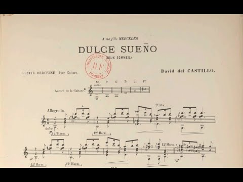 David Del Castillo - Dulce Sueño (w/score) - YouTube
