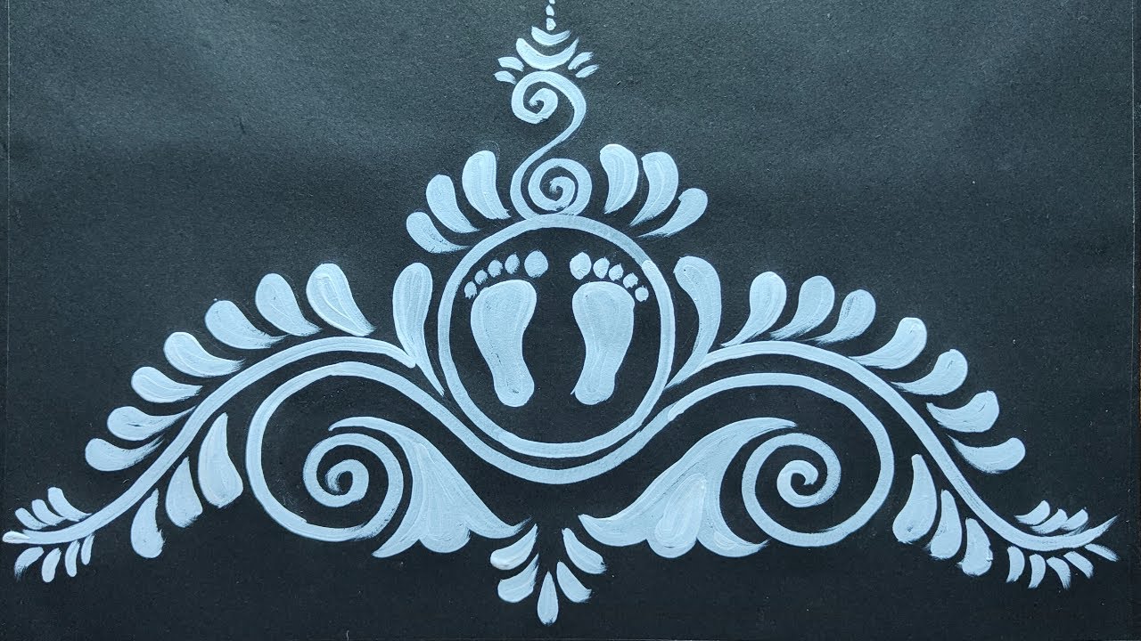 very easy and simple door alpona designs for laxmi puja specialfestval ...