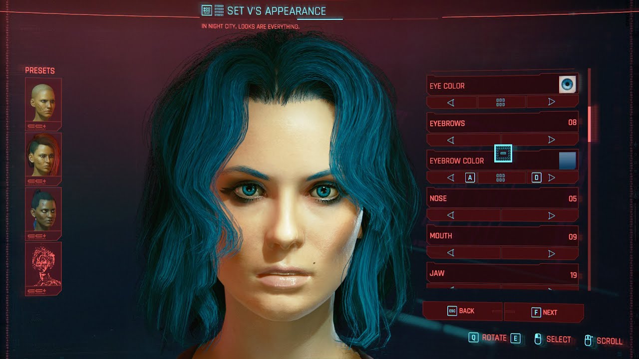 【Cyberpunk 2077】Beautiful Female Customization - YouTube