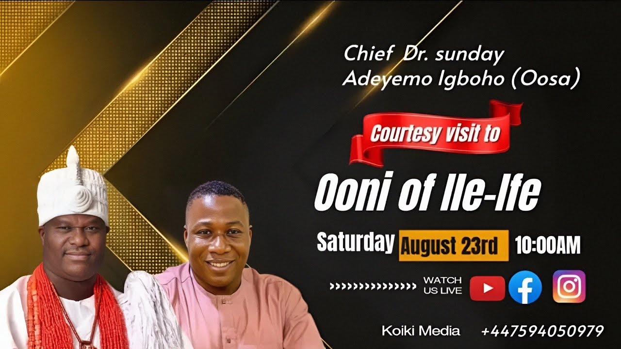 LIVE | SUNDAY ADEYEMO IGBOHO (Oosha) AT OONI OF IFE PALACE - YouTube